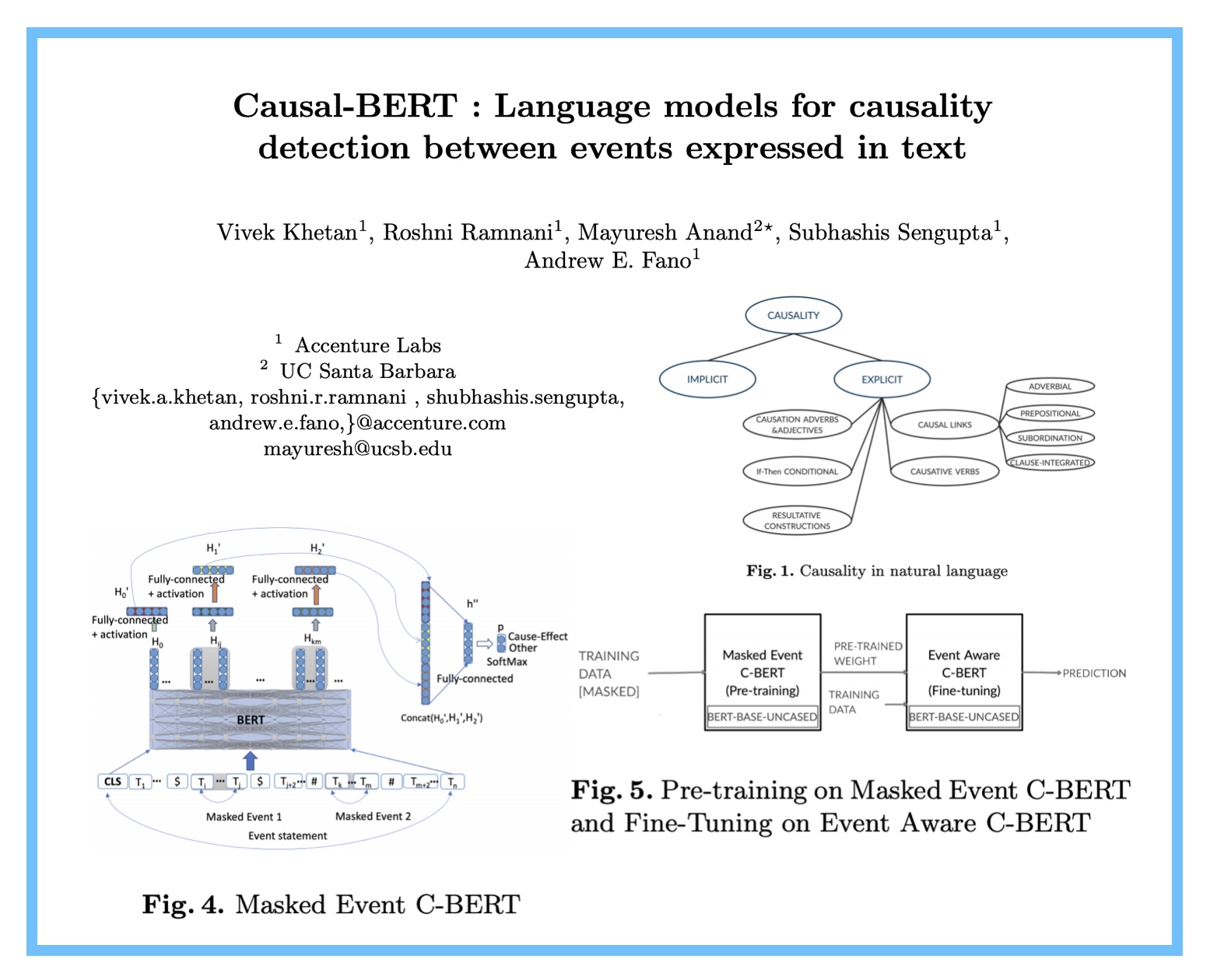 Causal BERT : Language Models for Causality Detection Between Events Expressed in Text ...