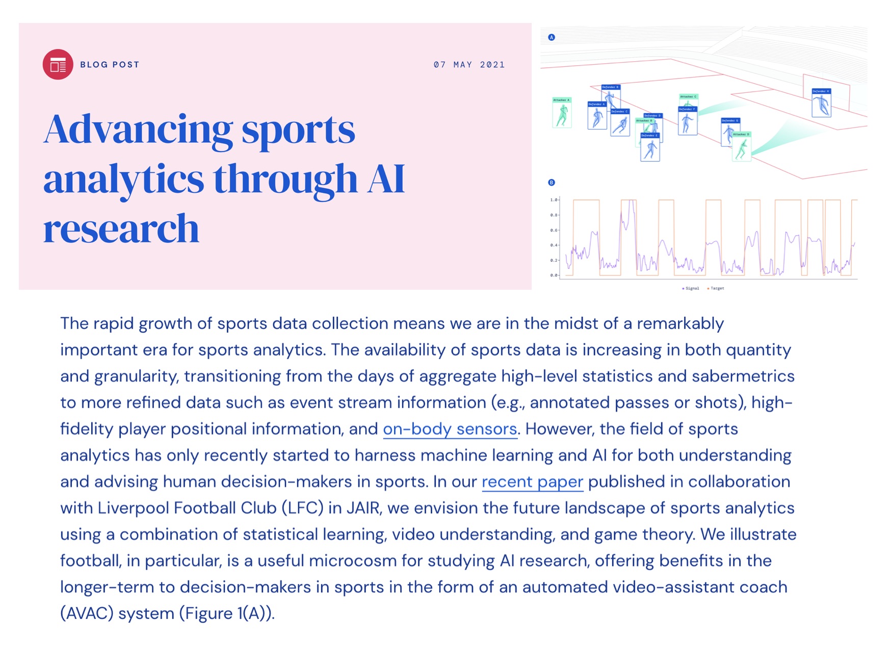Liverpool Football Club and DeepMind Collaborate to Bring A.I. to ...